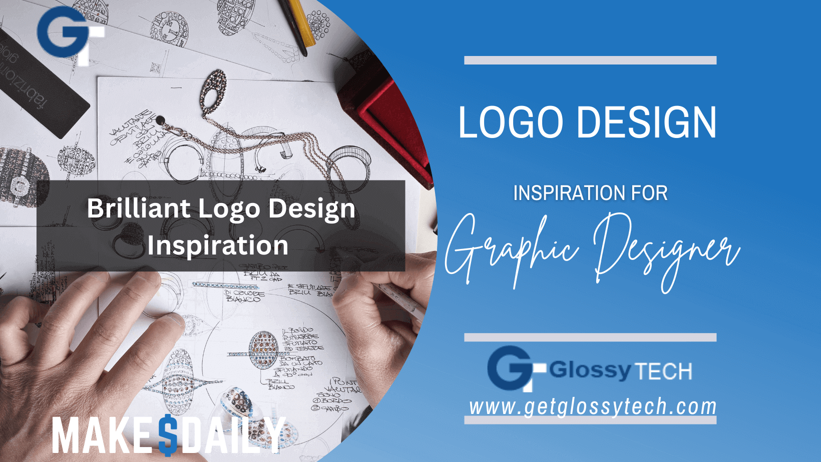Logo designing Pakistan || Brilliant Inspiration - GlossyTech.